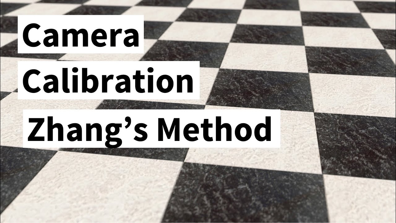 Camera Calibration Using Zhang S Method Cyrill Stachniss Youtube