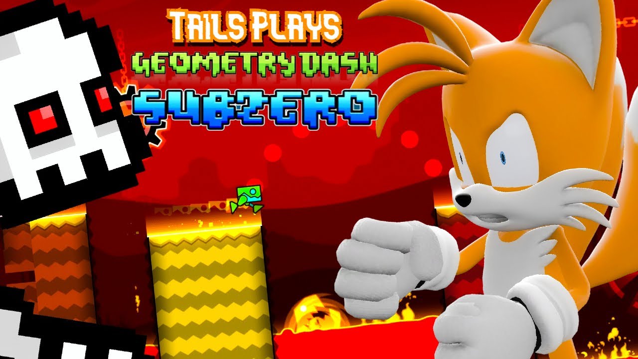 Tails Plays Geometry Dash Subzero Youtube