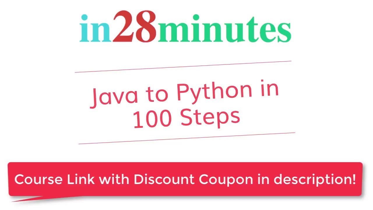 New Course Java To Python In 100 Steps Youtube