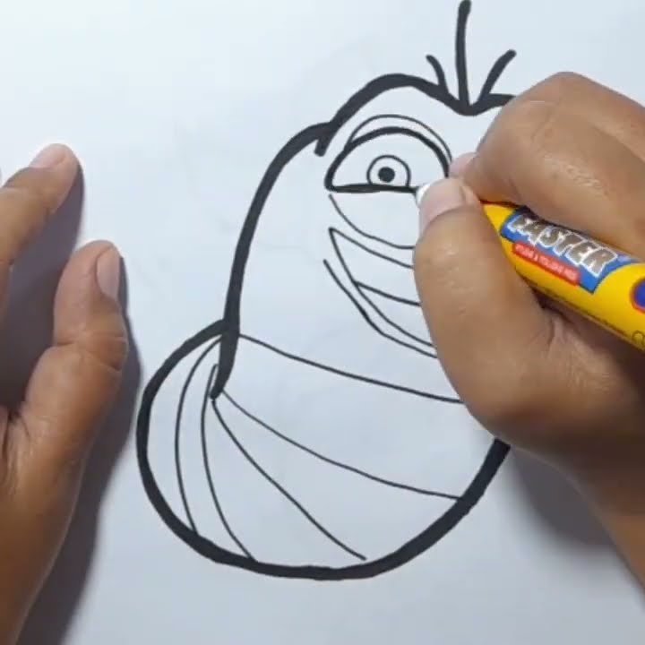 How To Draw Red From Larva Larvacartoon Shortvideo Howtodraw Youtube