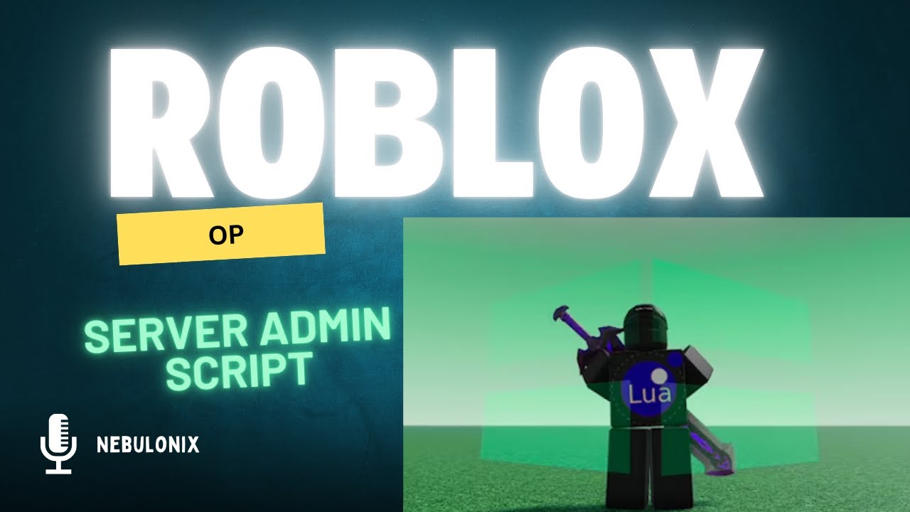 Roblox Script Showcase Server Admin Youtube