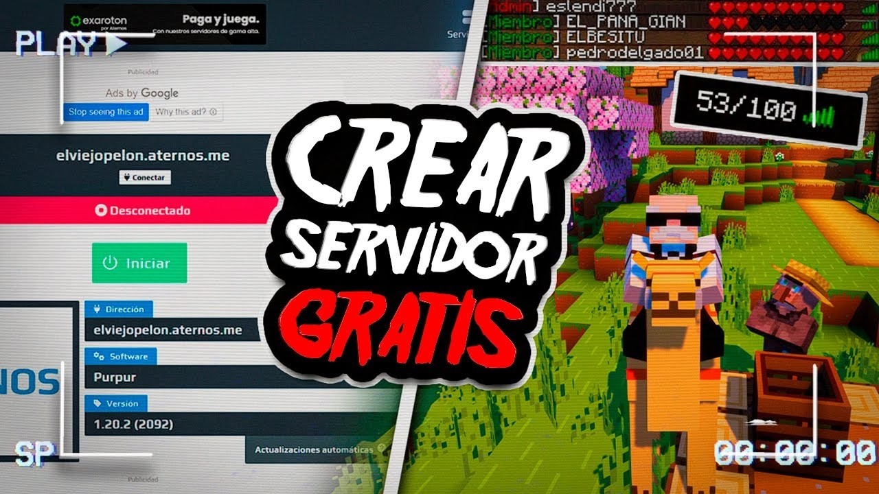 Como Crear Un Servidor De Minecraft Gratis En 2024 Youtube