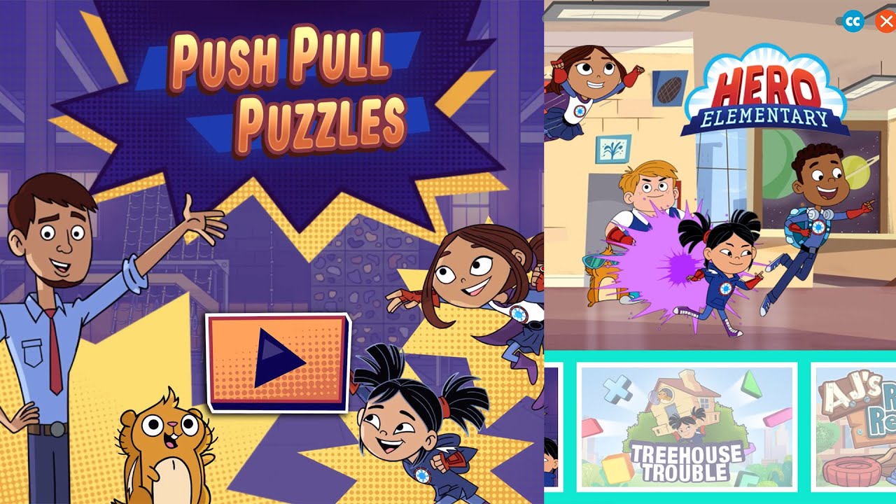 Hero Elementary Push Pull Puzzles Gameplay Pbs Kids Games Ios Android