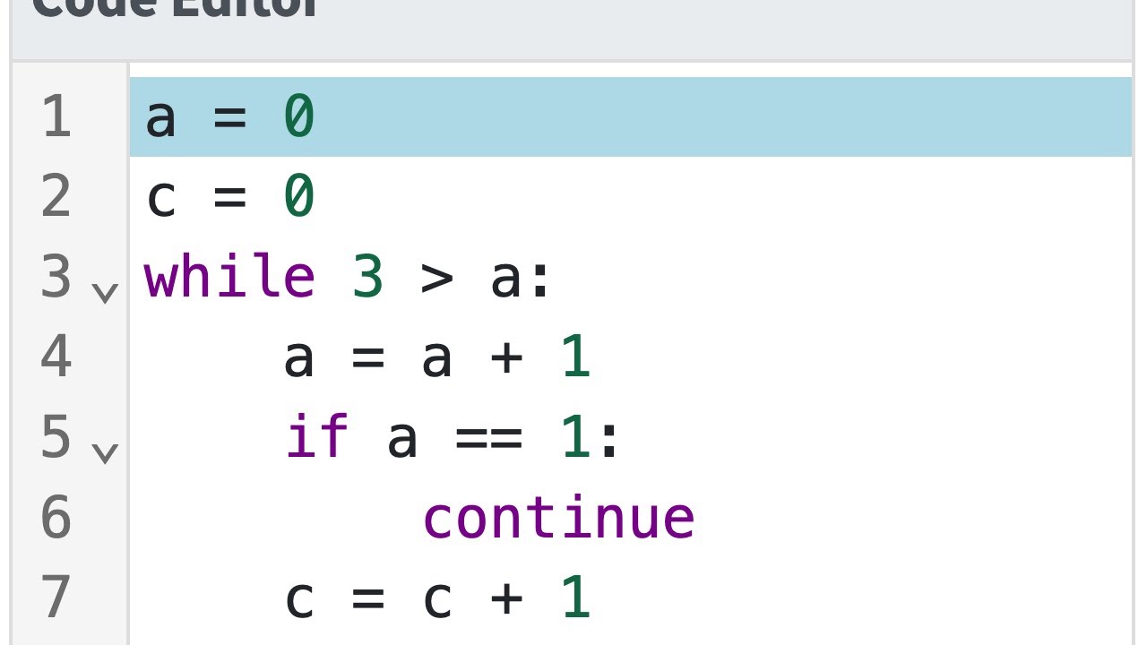 Python While Loops Continue Statement State Transitions Youtube