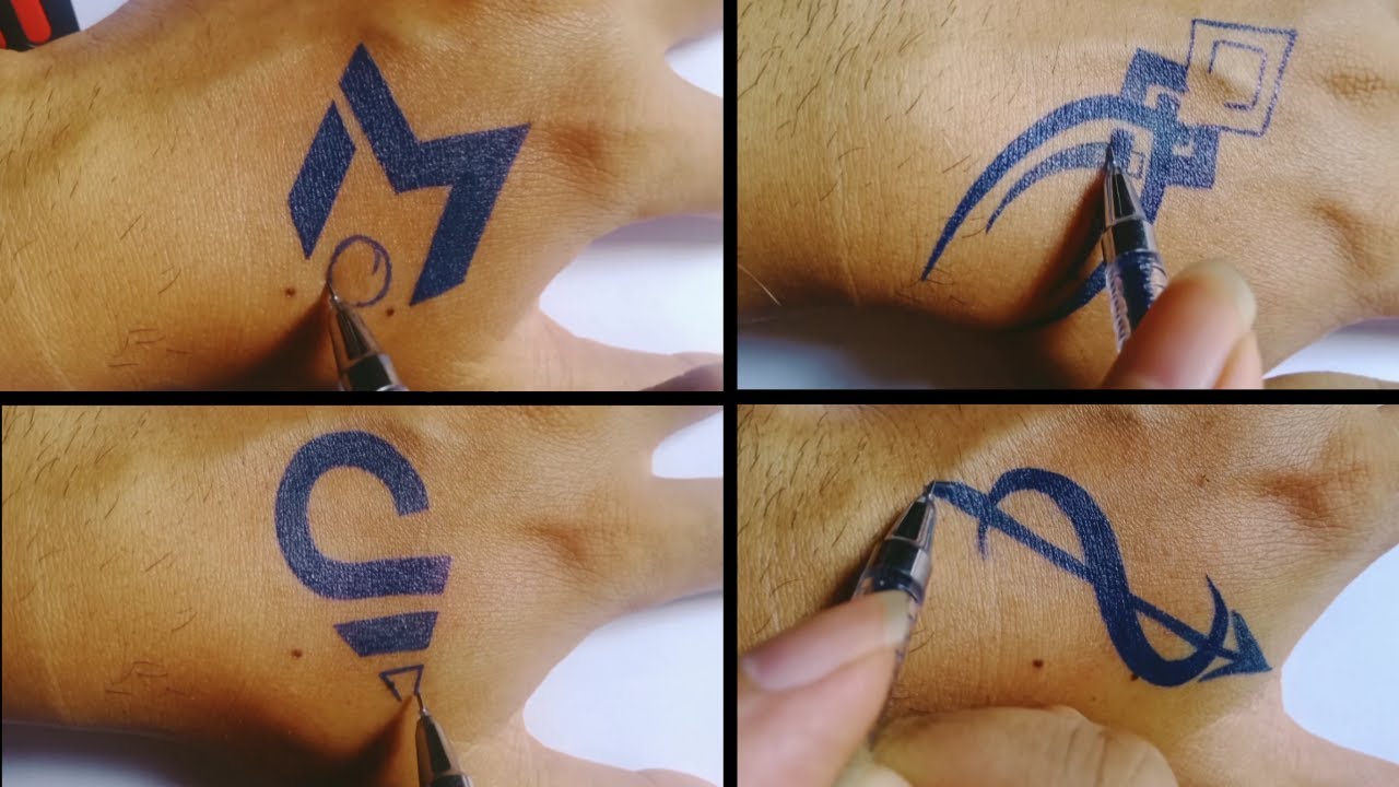 New Diy Tattoo Design By Pens Youtube
