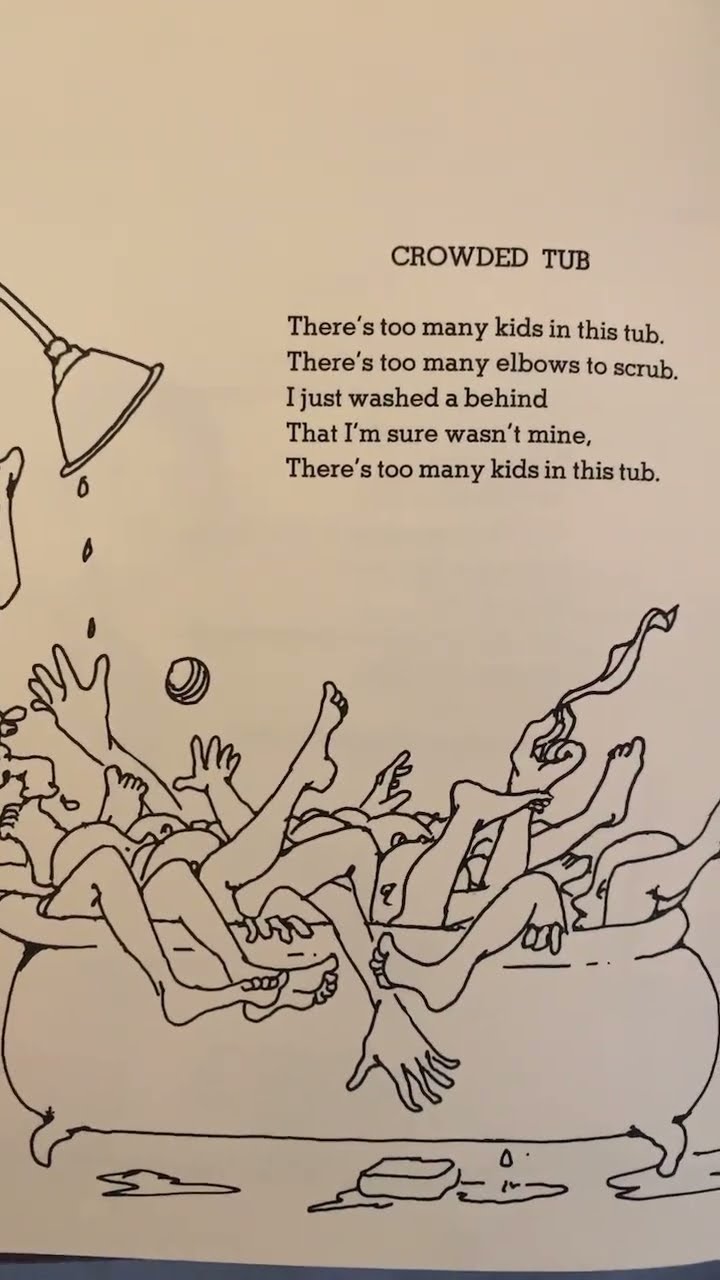 Crowded Tub By Shel Silverstein Youtube