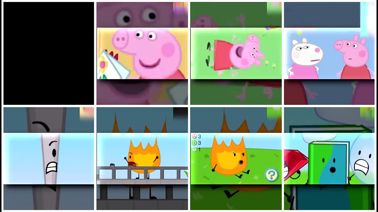 Bfdi Vs Peppa Pig Scan Quadparison Youtube