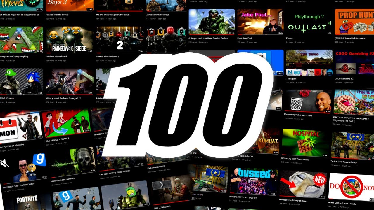 100 Videos Youtube