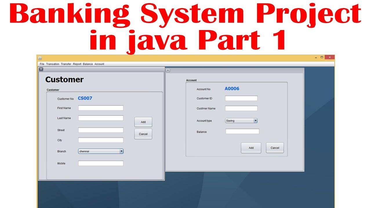 Bank Account Management System In Java Televisionnaa