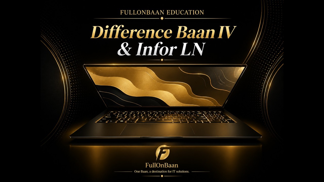 Difference Between Baan Iv Infor Ln Erp Youtube