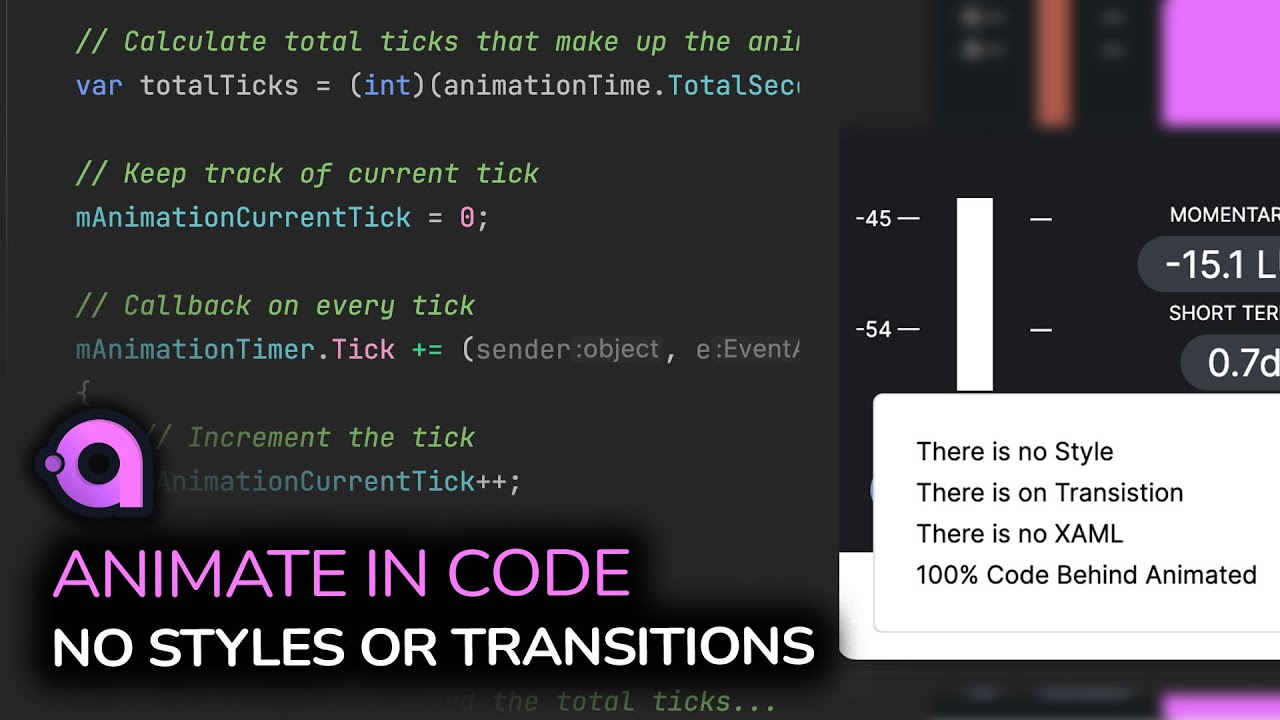 011 Avalonia Ui Animate In Code Behind Youtube