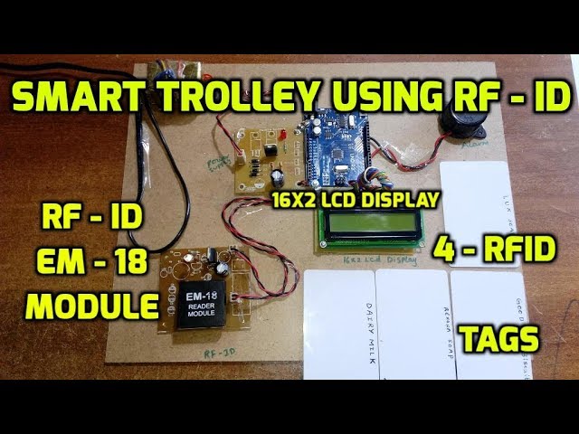 Diy Smart Auto Billing Shopping Trolley Using Arduino 41 Off