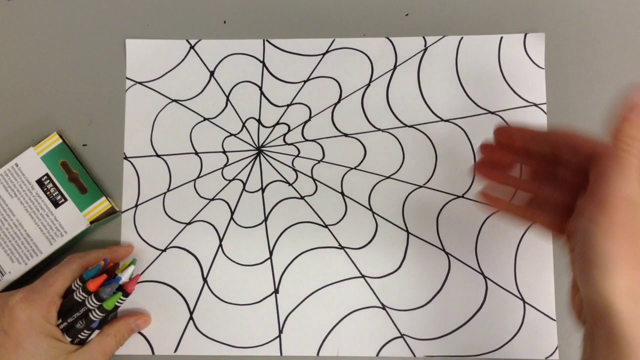 Op Art Tutorial How To Draw Op Art Tubes Easy Art By Ro