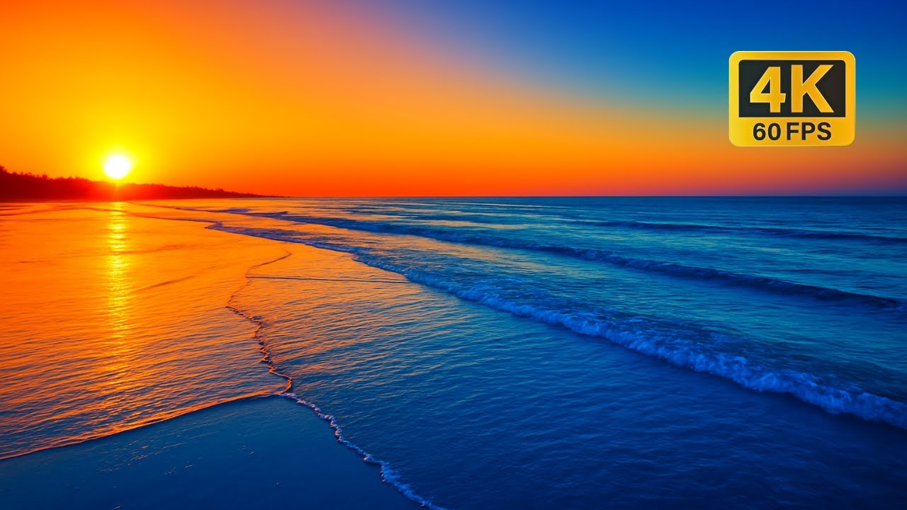 Ocean Waves Asmr 4k For Deep Sleep Soothing Beach Ambience Youtube
