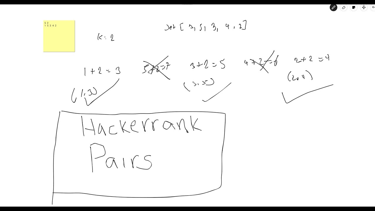 Hackerrank Pairs Youtube