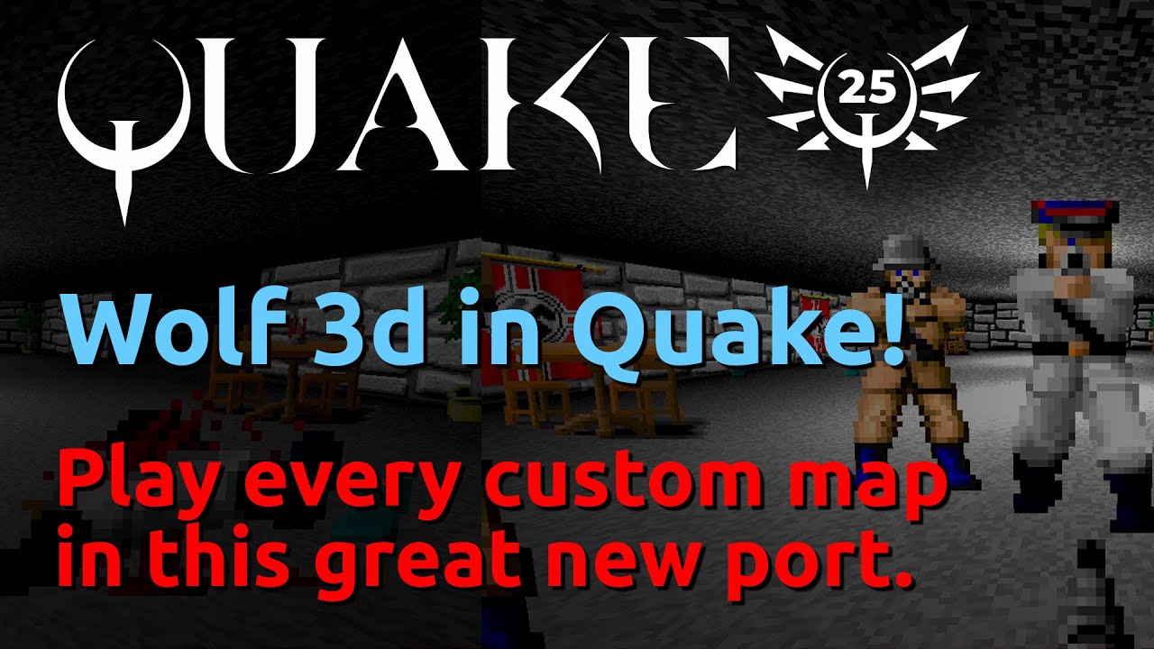 Quake 25 Wolfenstein 3d Running On The Quake Engine Youtube