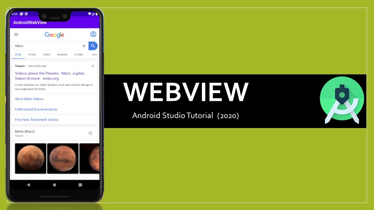 Android Studio Tutorial Webview 2020 Youtube