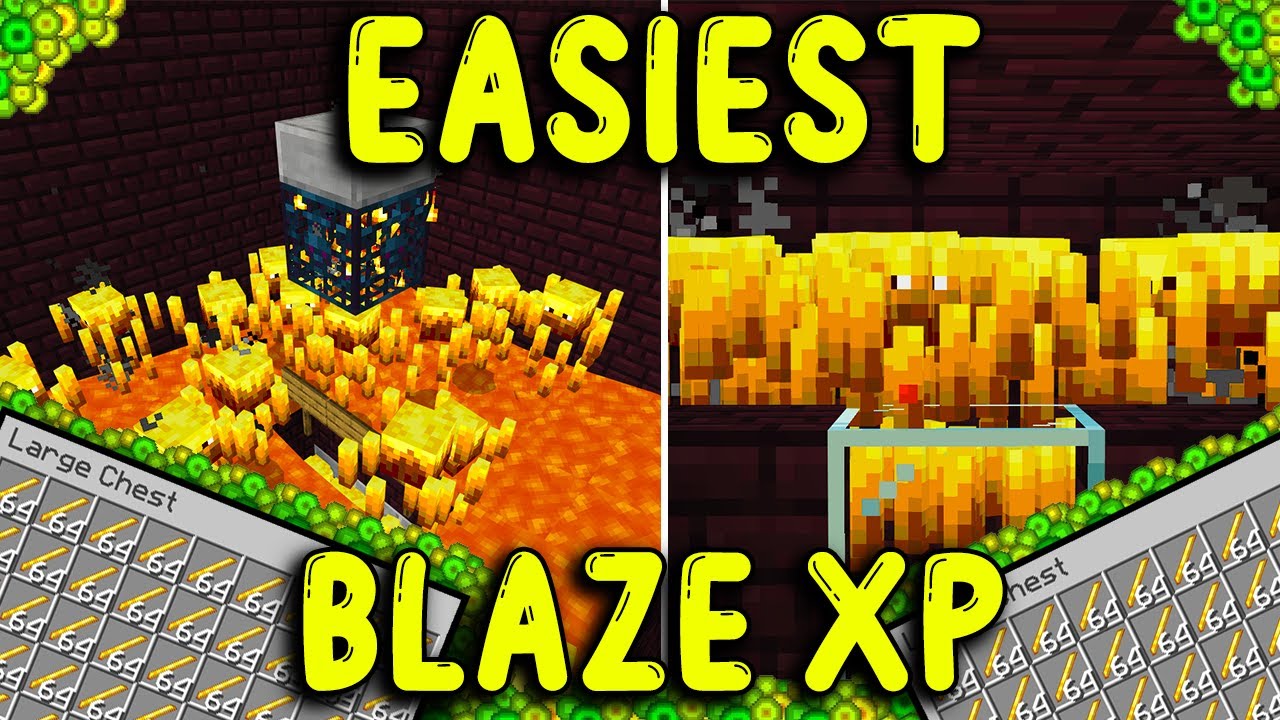 Easiest Blaze Xp Farm In Minecraft Bedrock 1 20 Youtube