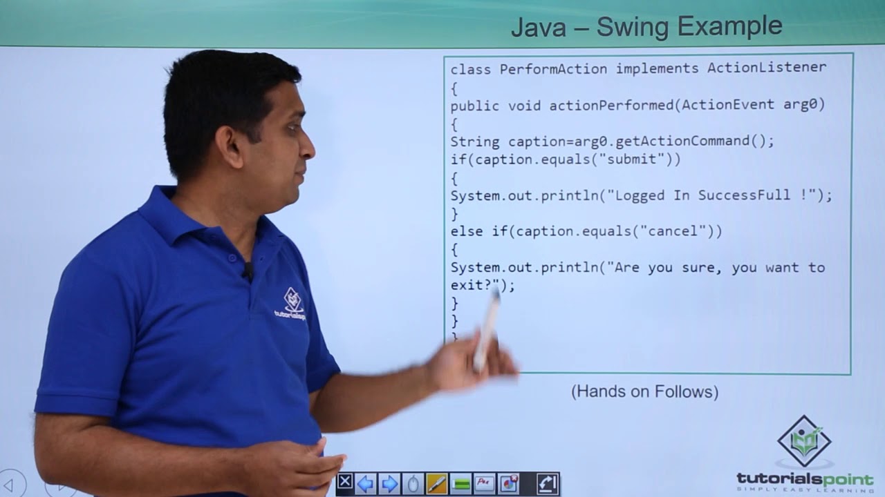 Java Swing Example Youtube
