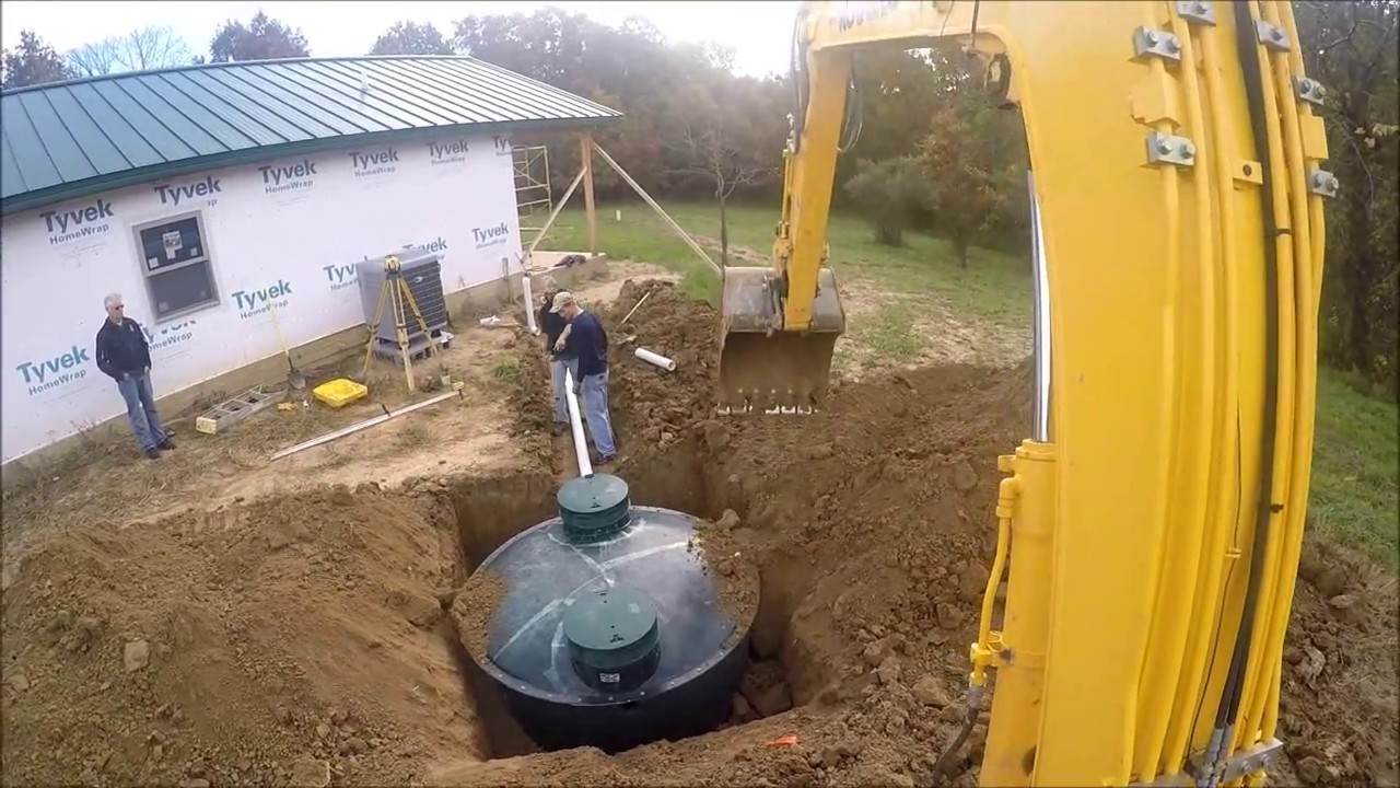 Septic Tank Installation James Backhoe Service Inc Youtube