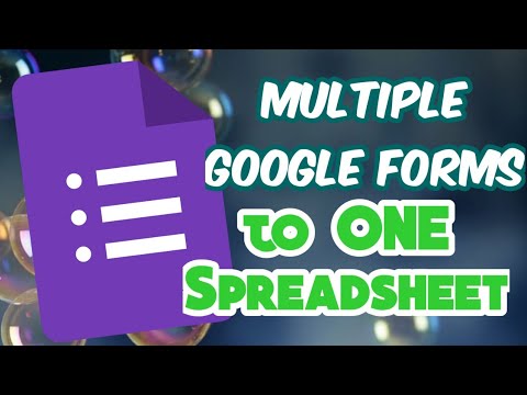 Adding Multiple Google Forms To One Spreadsheet Youtube