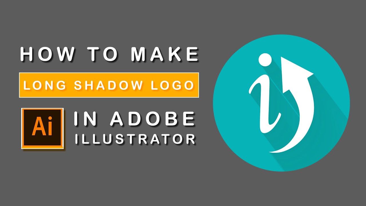 How To Make Long Shadow Logo In Adobe Illustrator Youtube