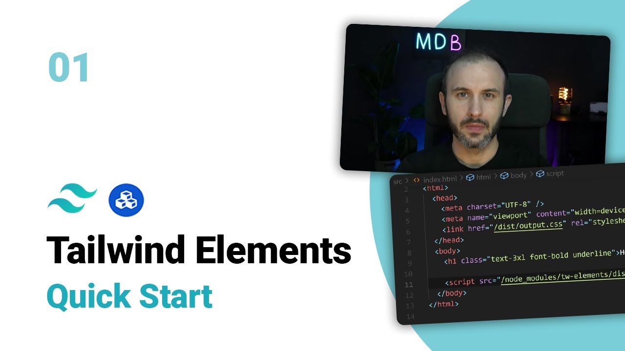 Tailwind Elements Tutorial Tailwind Css Components Library Youtube