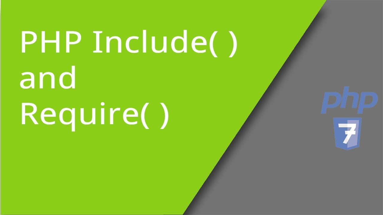 Php Include And Require Youtube
