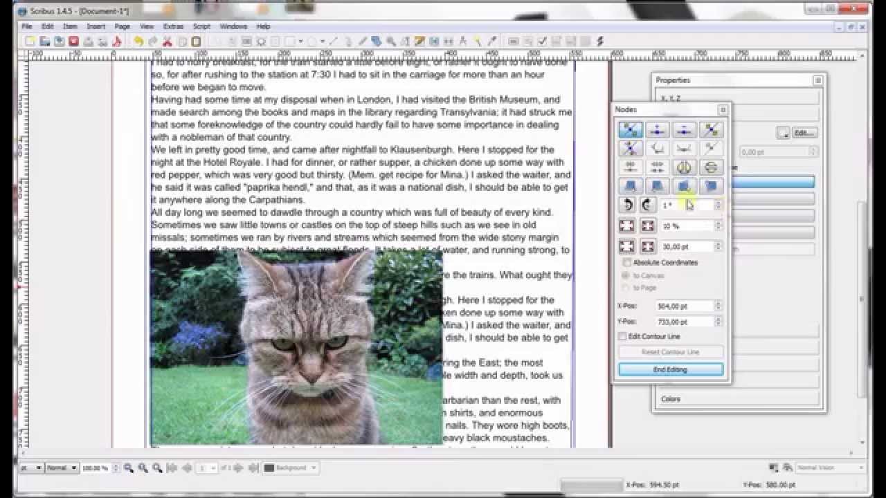 Scribus 1 4 5 Wrap Text Around More Images Youtube