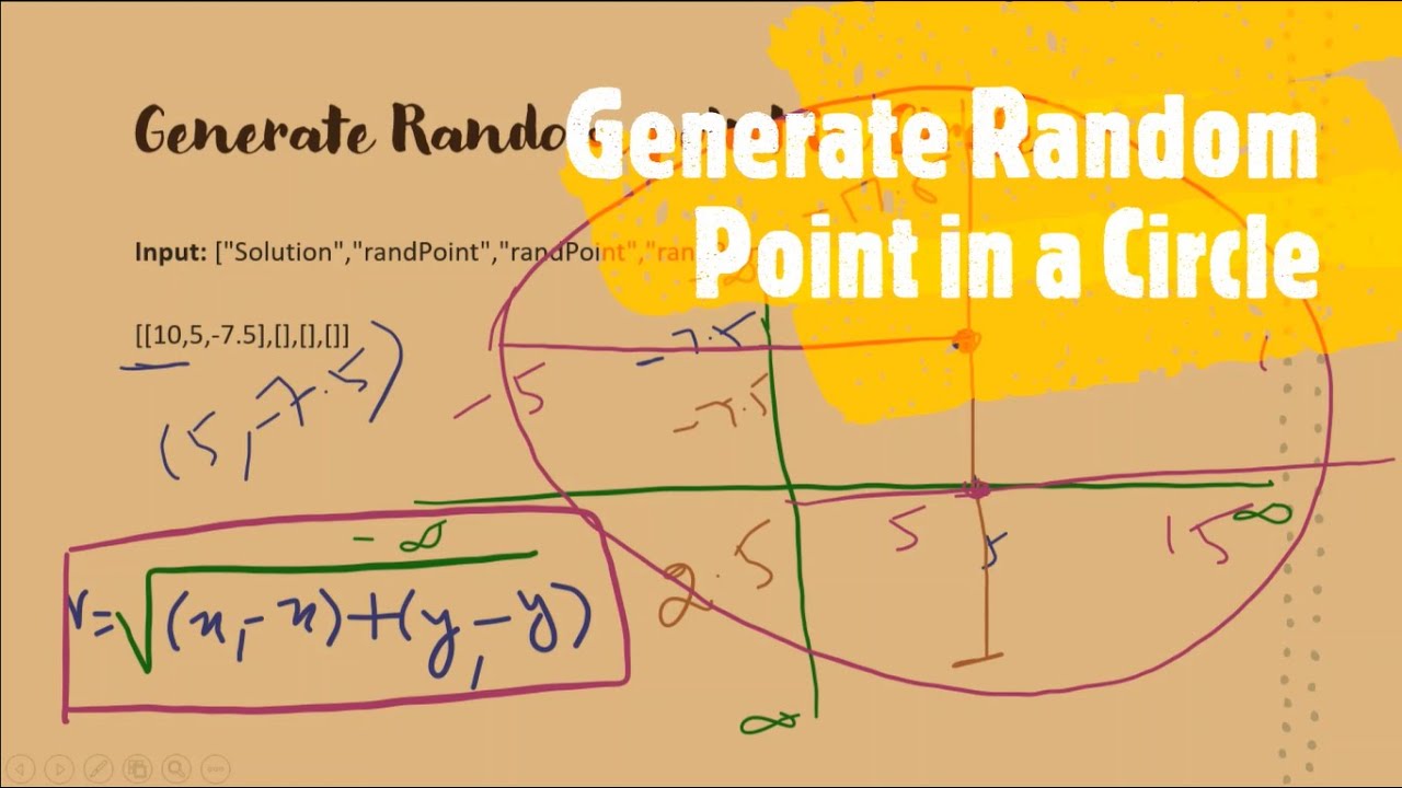 Generate Random Point In A Circle