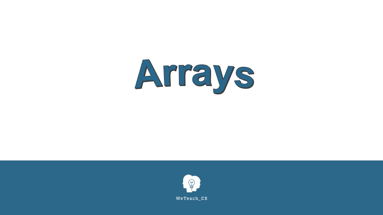 1d Arrays Youtube