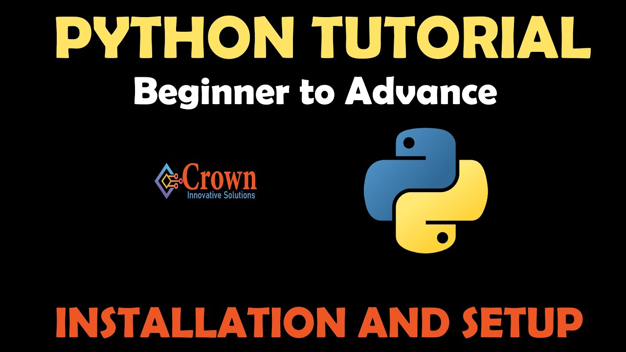 2 Python Tutorial For Beginners Python Installation Pycharm Youtube
