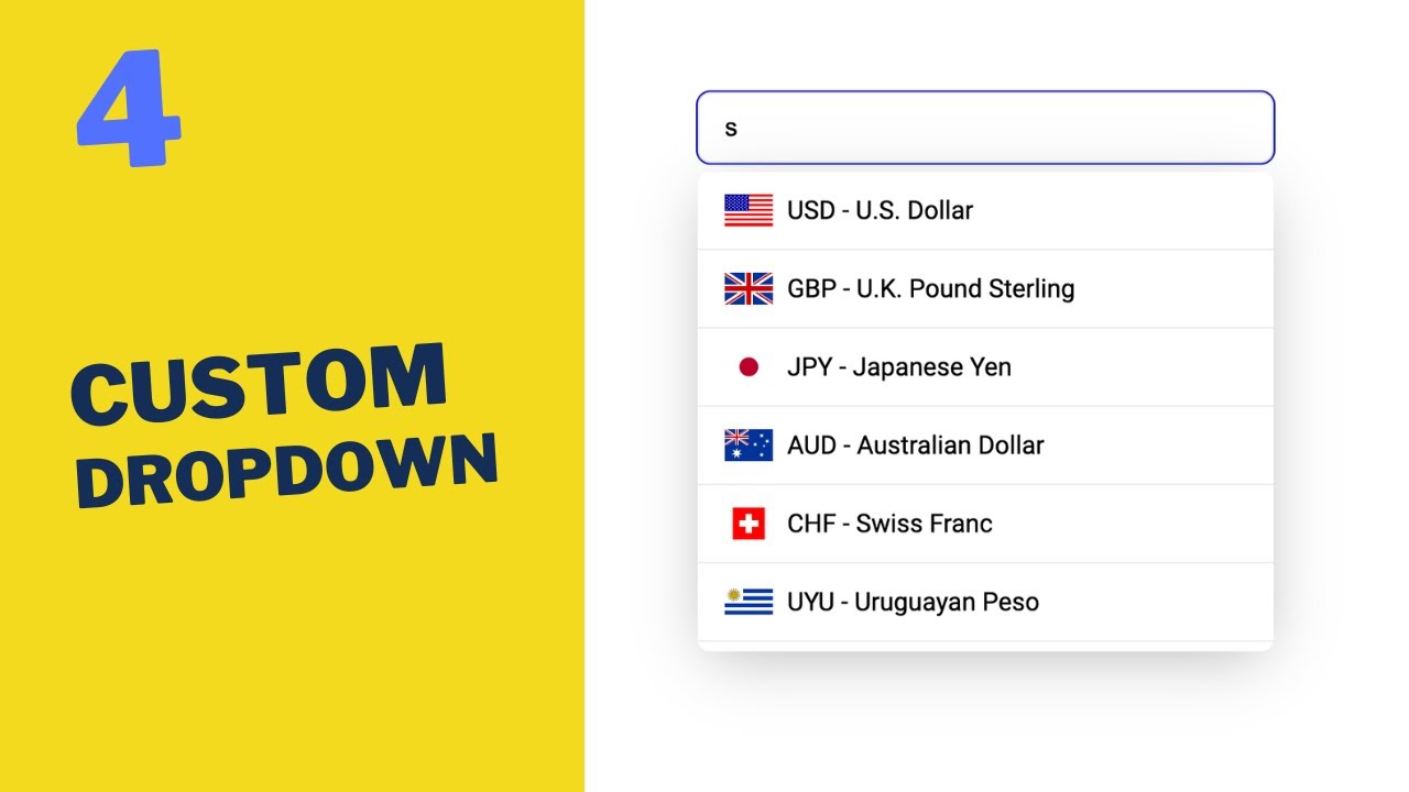 How To Create Custom Dropdown Using Html Css Javascript Part 4
