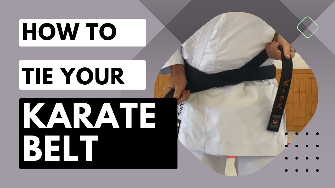 How To Tie Your Karate Belt Youtube