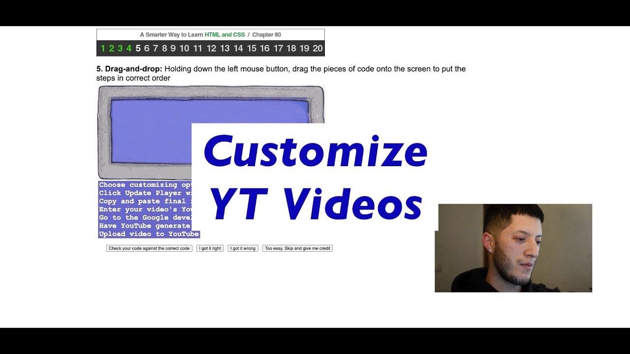Customize Yt Videos Html Css Youtube