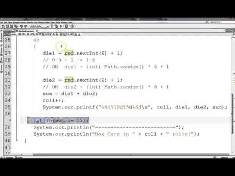 Java Random Numbers And Do While Loop Youtube