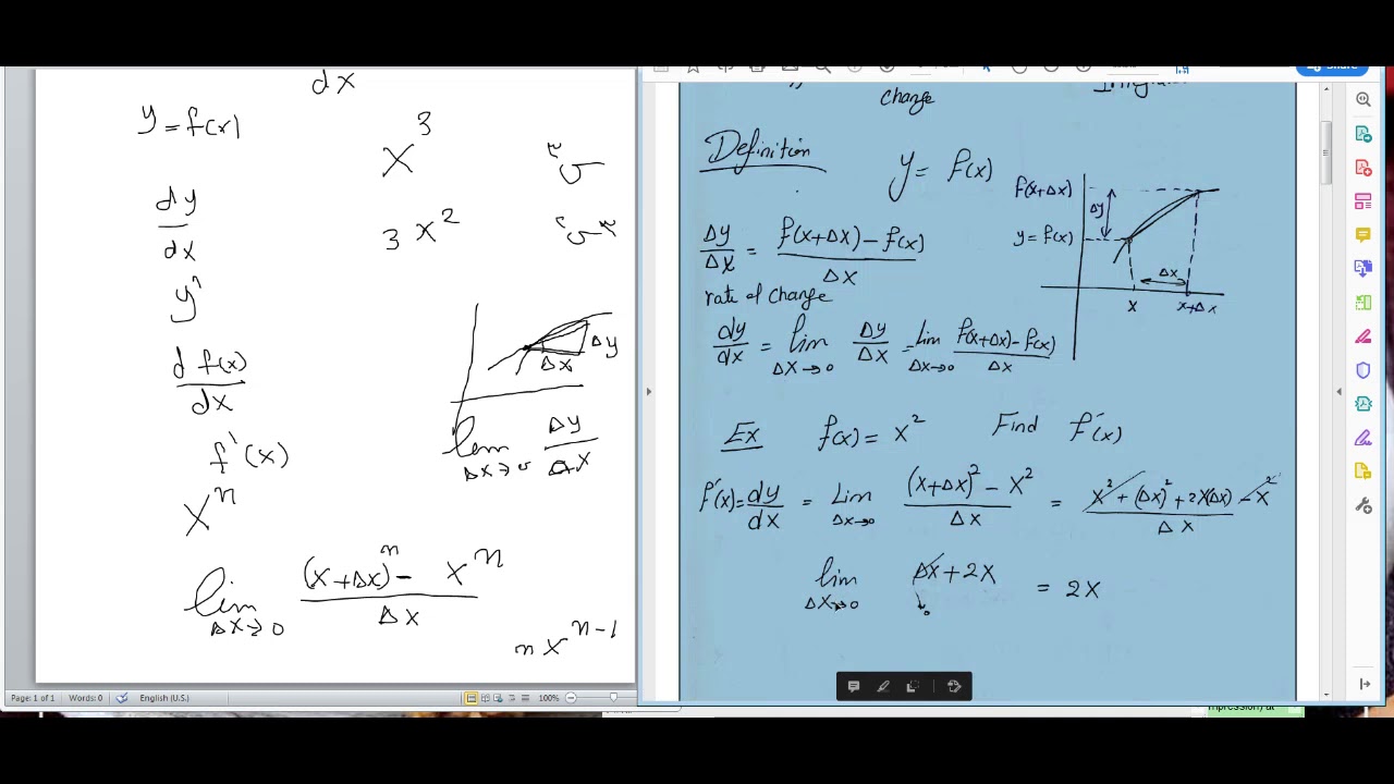 Differentiation Youtube