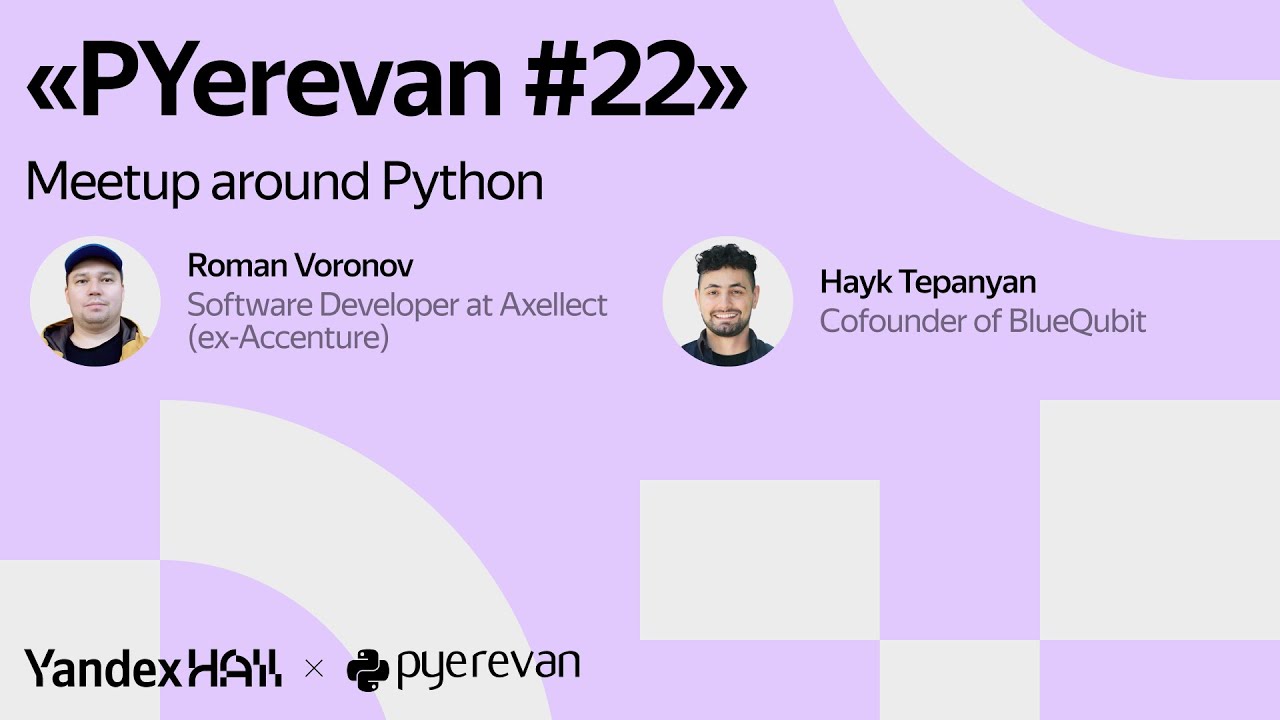 Meetup Around Python Pyerevan At Yandex Hall Youtube