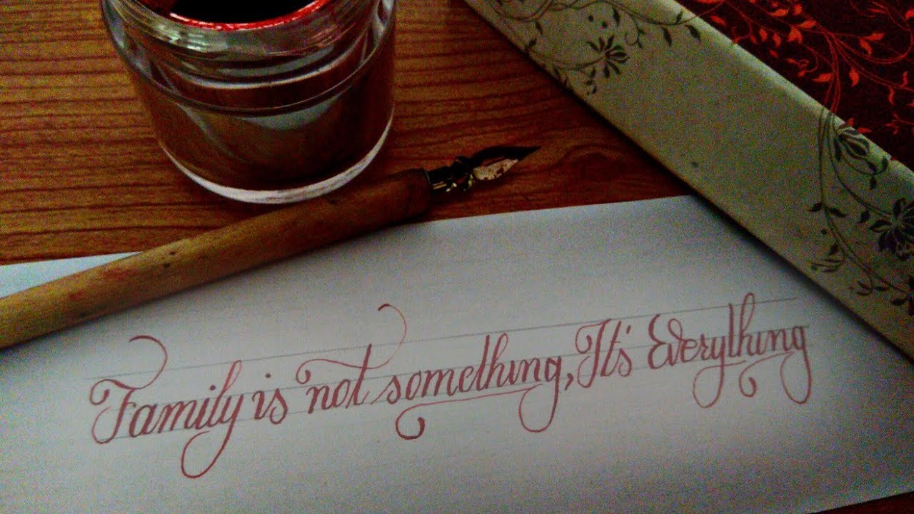Writing Thought Calligraphy Experts Youtube