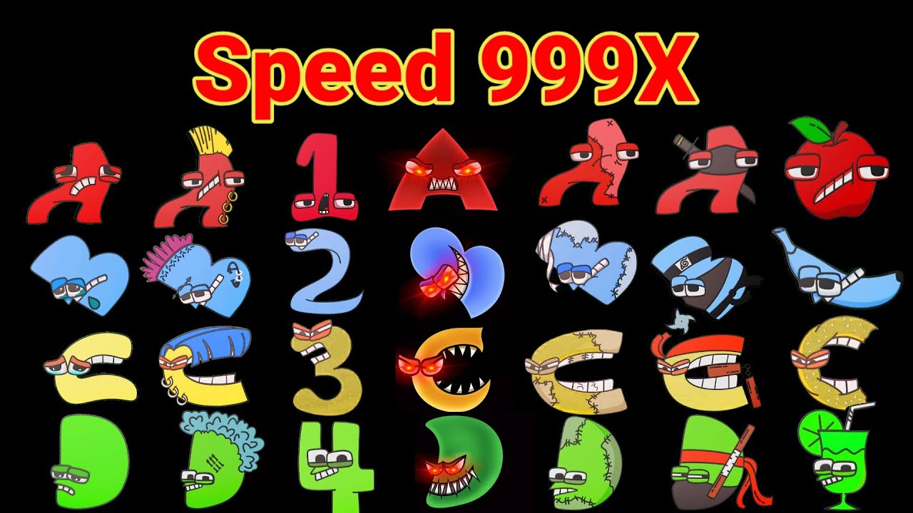 Alphabet Lore Special Version Evil Sad Fixed Kungfu Number Punks