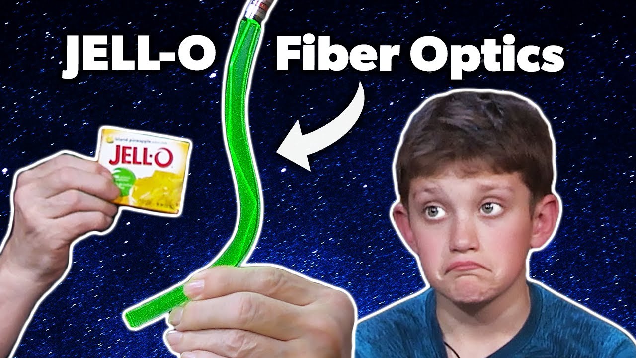 Jell O Lenses And Fiber Optics Youtube