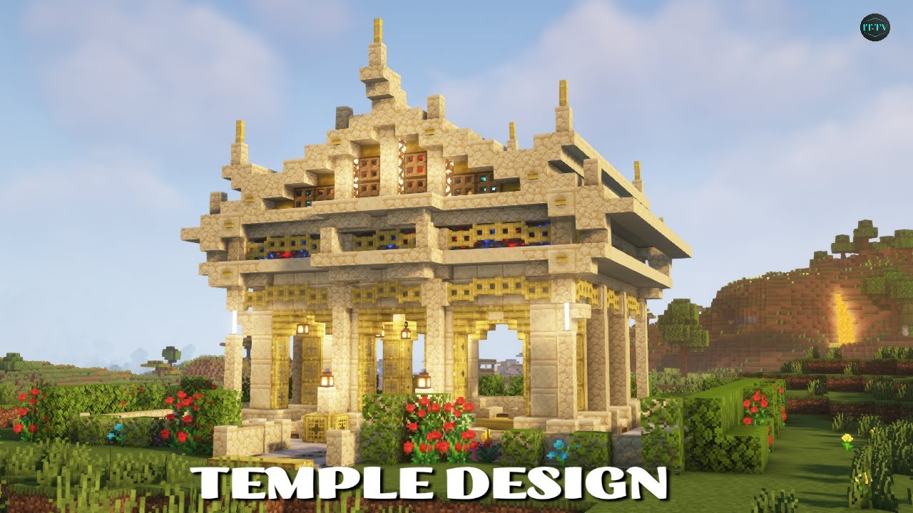 Epic Minecraft Temple Build Tutorial Step By Step Guide Youtube