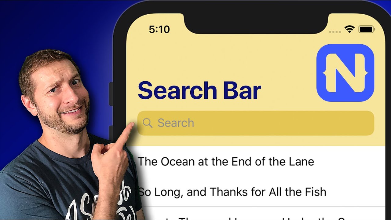 How To Use Ios Collapsing Searchbar Nativescript Tutorial Youtube