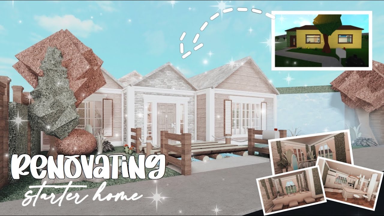 Renovating The Starter House Roblox Bloxburg Youtube