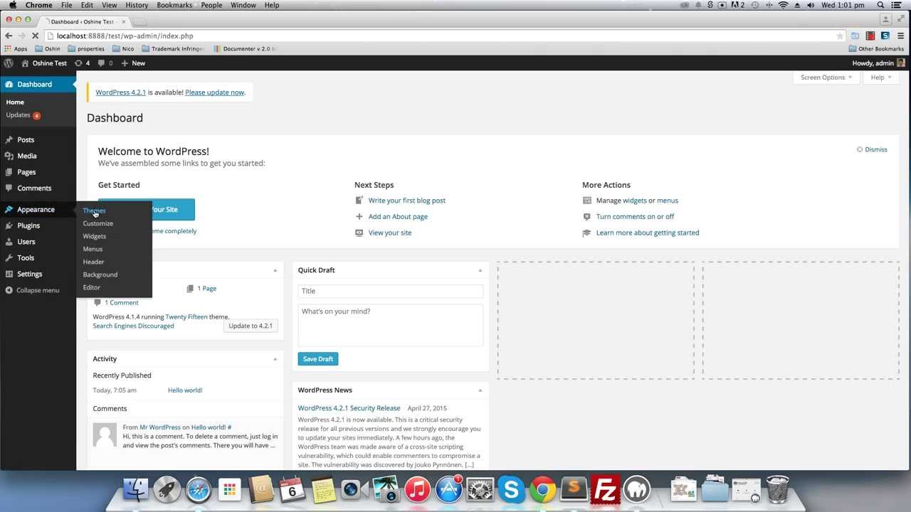 Oshine Theme Installation Wordpress Backend Youtube