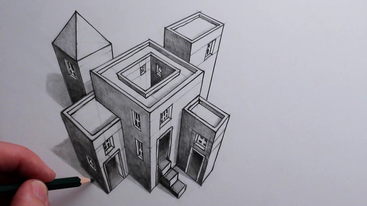 How To Draw 3d Buildings