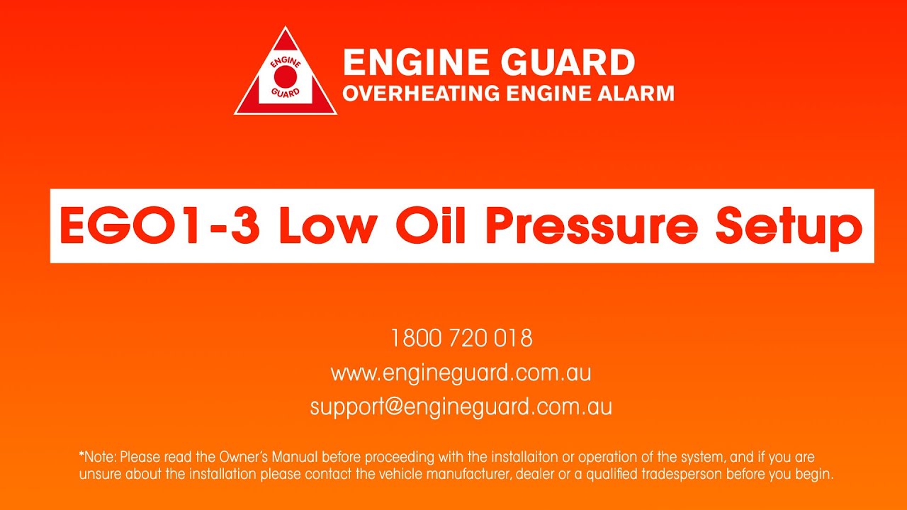 Low Oil Pressure Generator At Terry Rousseau Blog