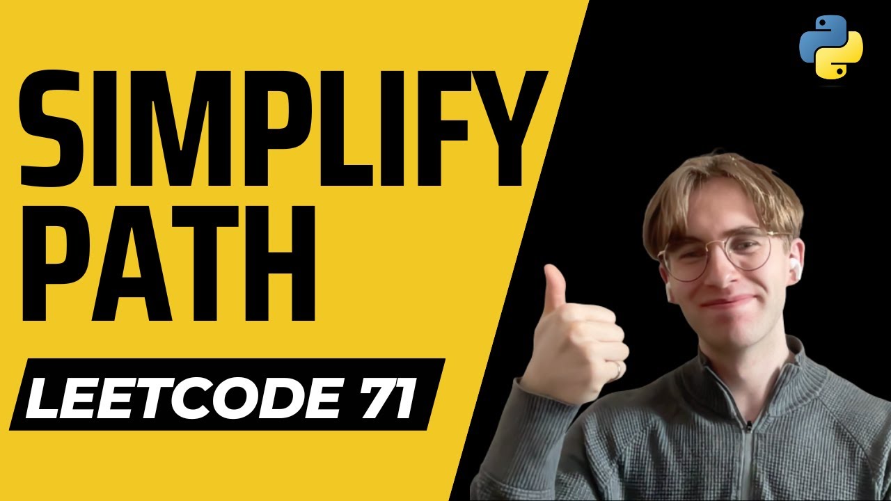 Simplify Path Leetcode 71 Python Solution Youtube