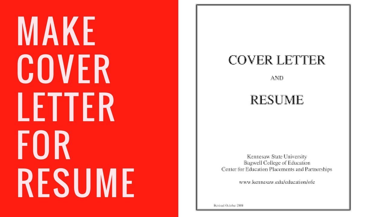 Cover Page Resume Examples