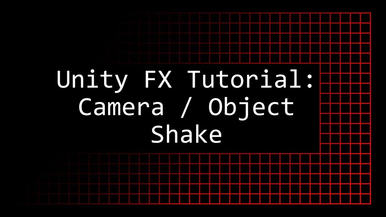 Unity Tutorial Screen Object Shake Youtube